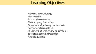 Physiology of Platelets and Hemostasis .pptx