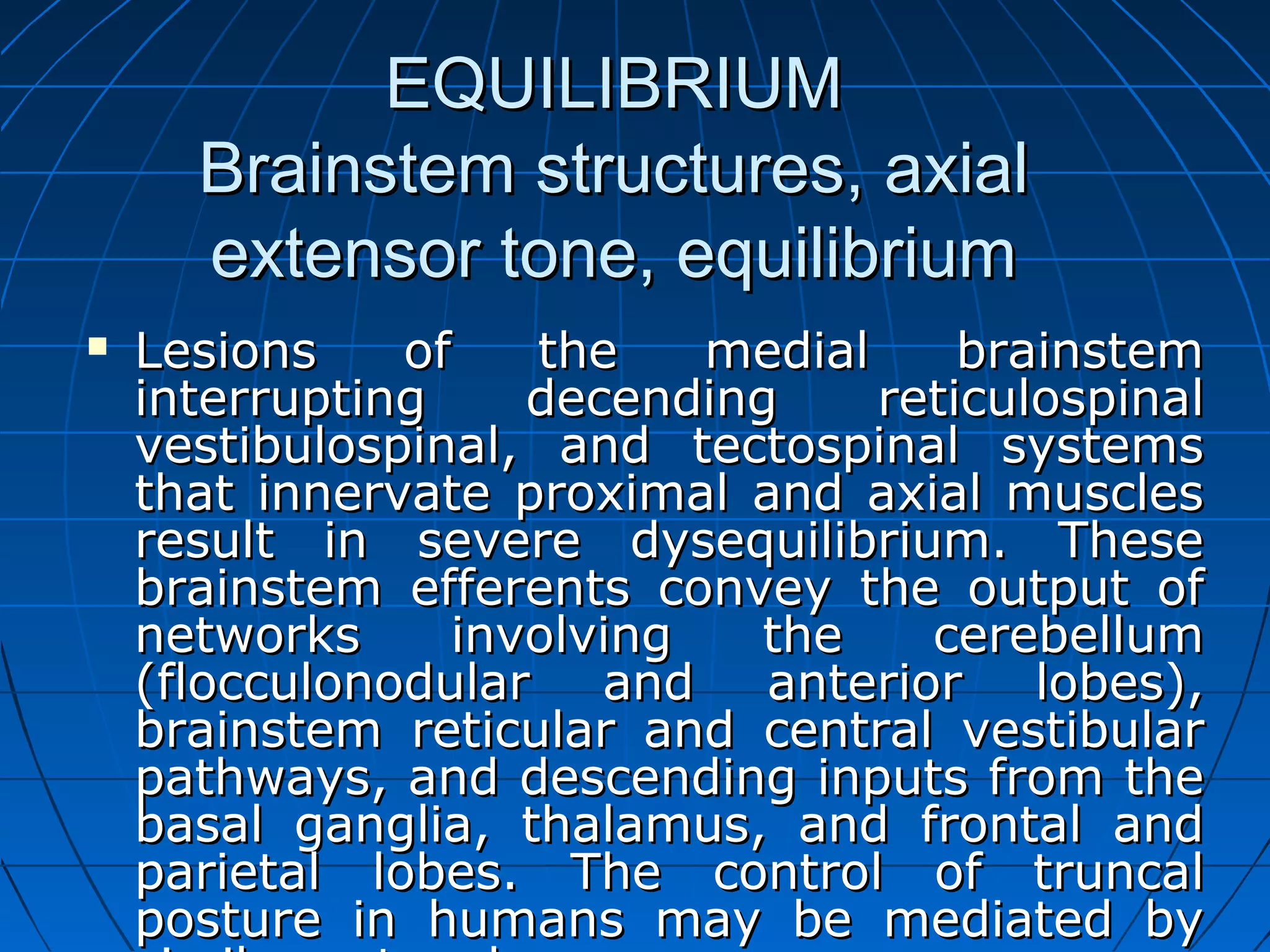 Physiology of posture movementand equilibrium | PPT | Brain and Nervous ...