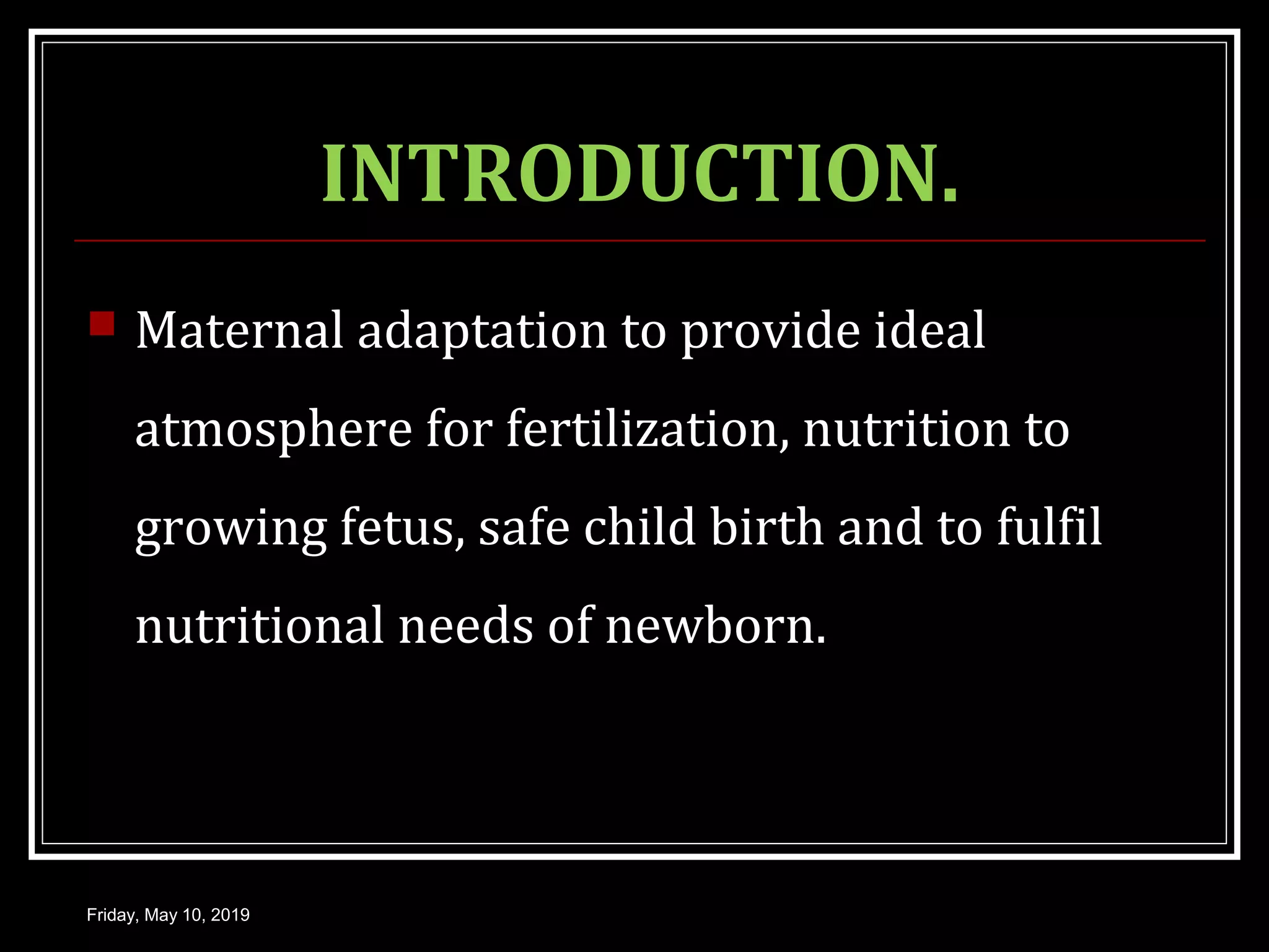 PHYSIOLOGY OF PREGNANCY | PPT