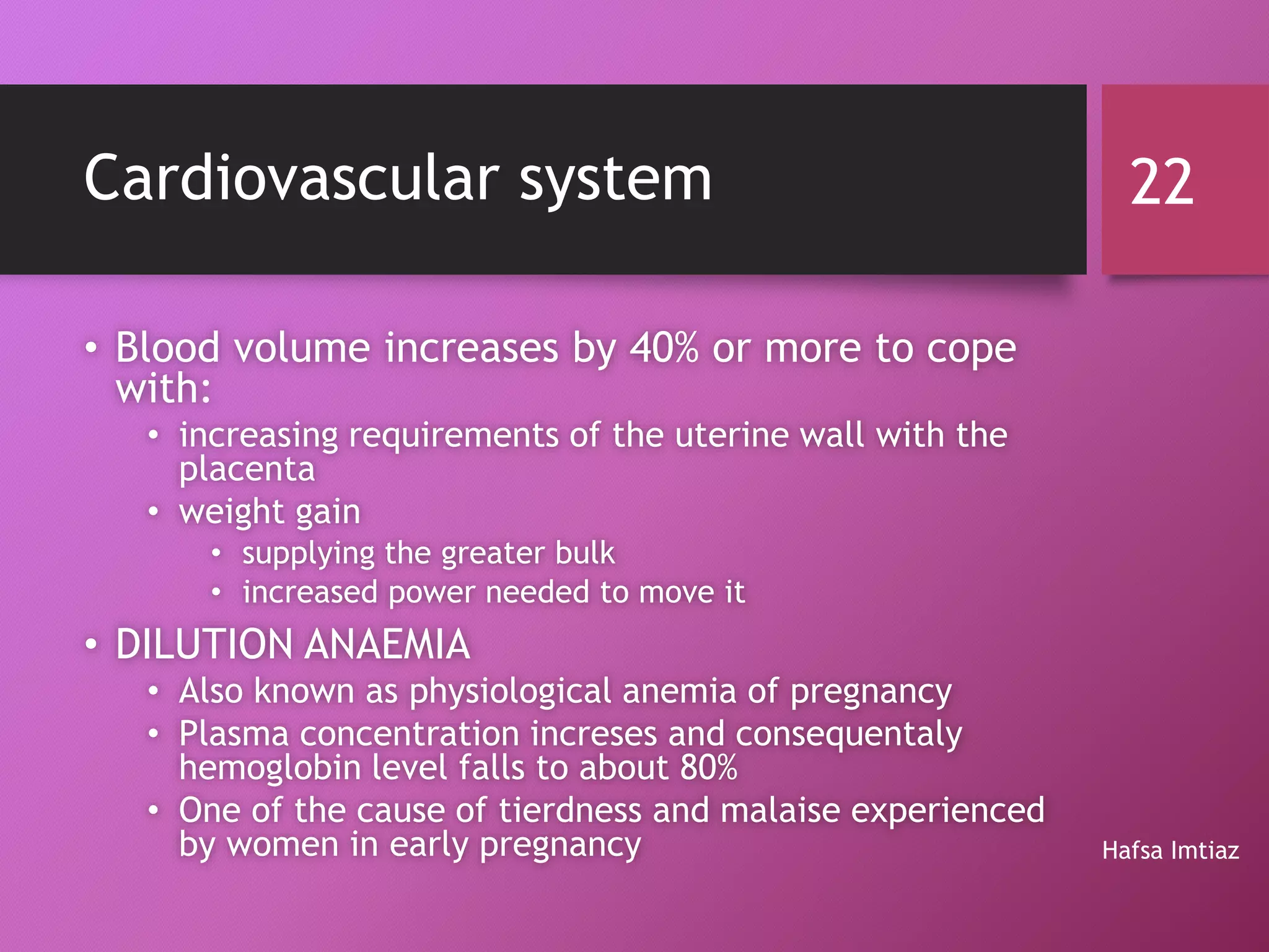 The Physical And Physiological Changes Of Pregnancy | PPTX