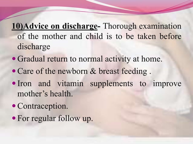 Physiology of puerperium,management of mother during puerperium ...