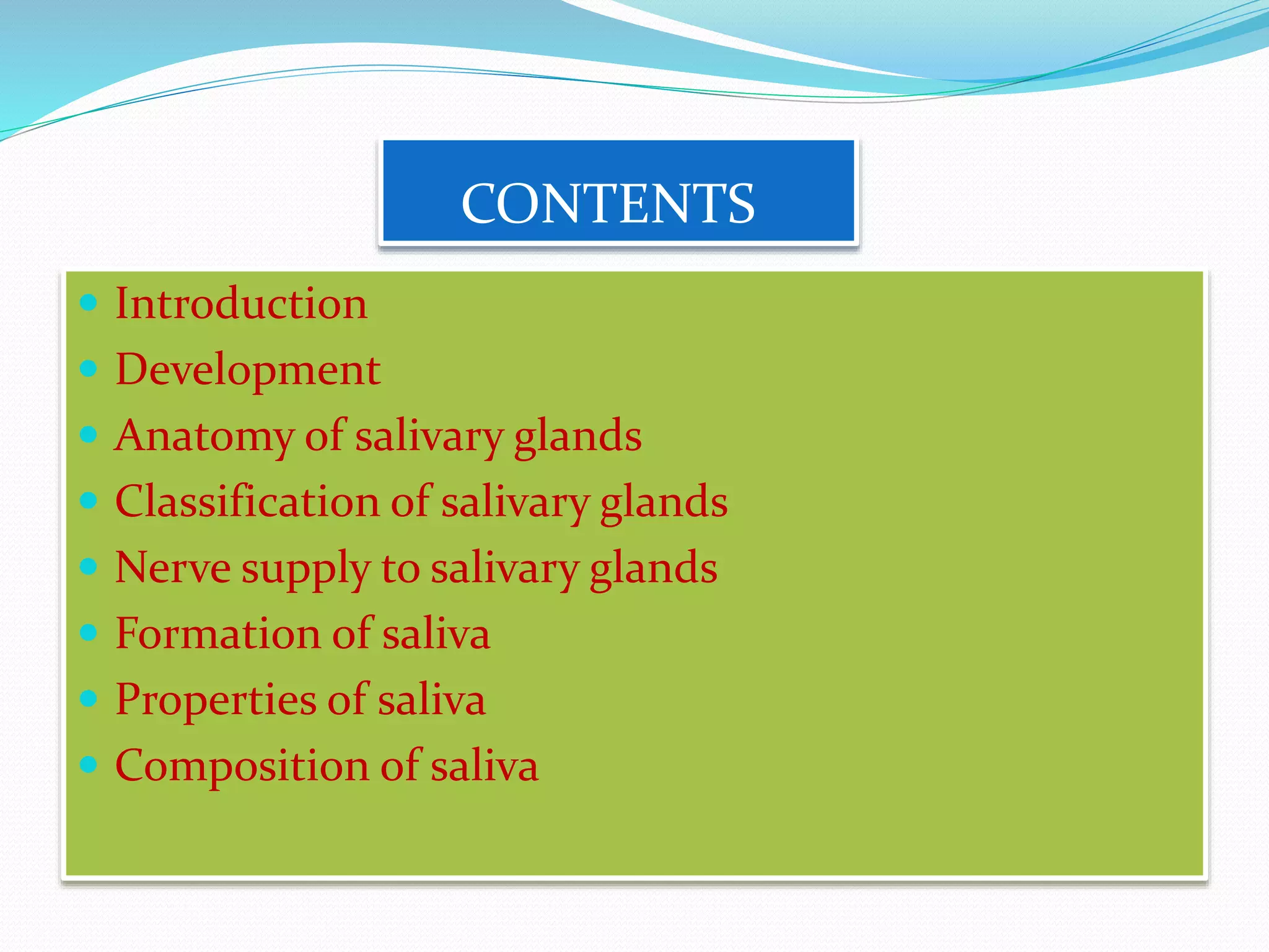 Physiology of saliva | PPTX