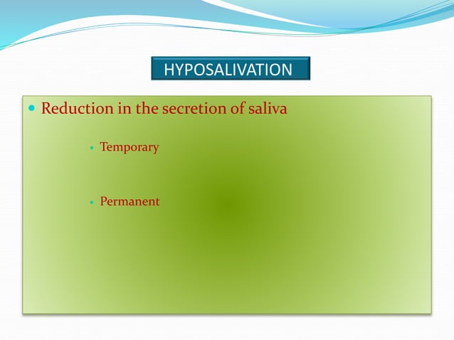 Physiology of saliva | PPTX | Ear, Nose and Throat Conditions ...
