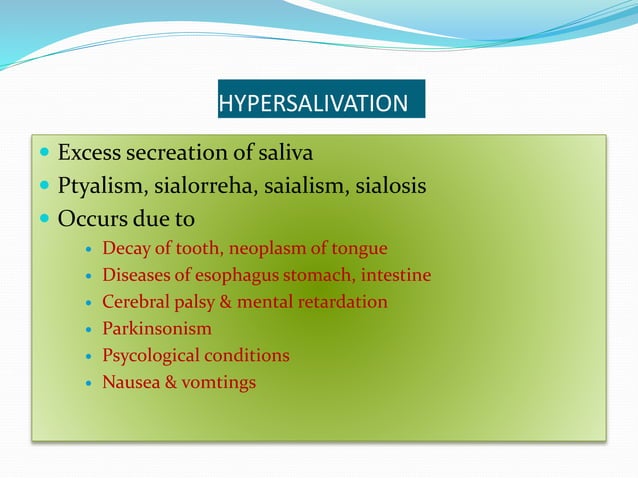 Physiology of saliva | PPTX | Ear, Nose and Throat Conditions ...