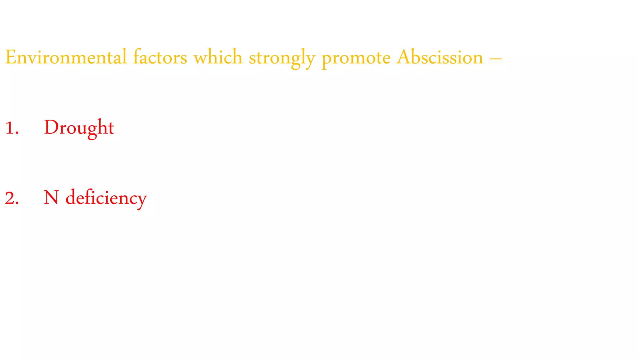 Physiology of Senescence and Abscission | PPTX