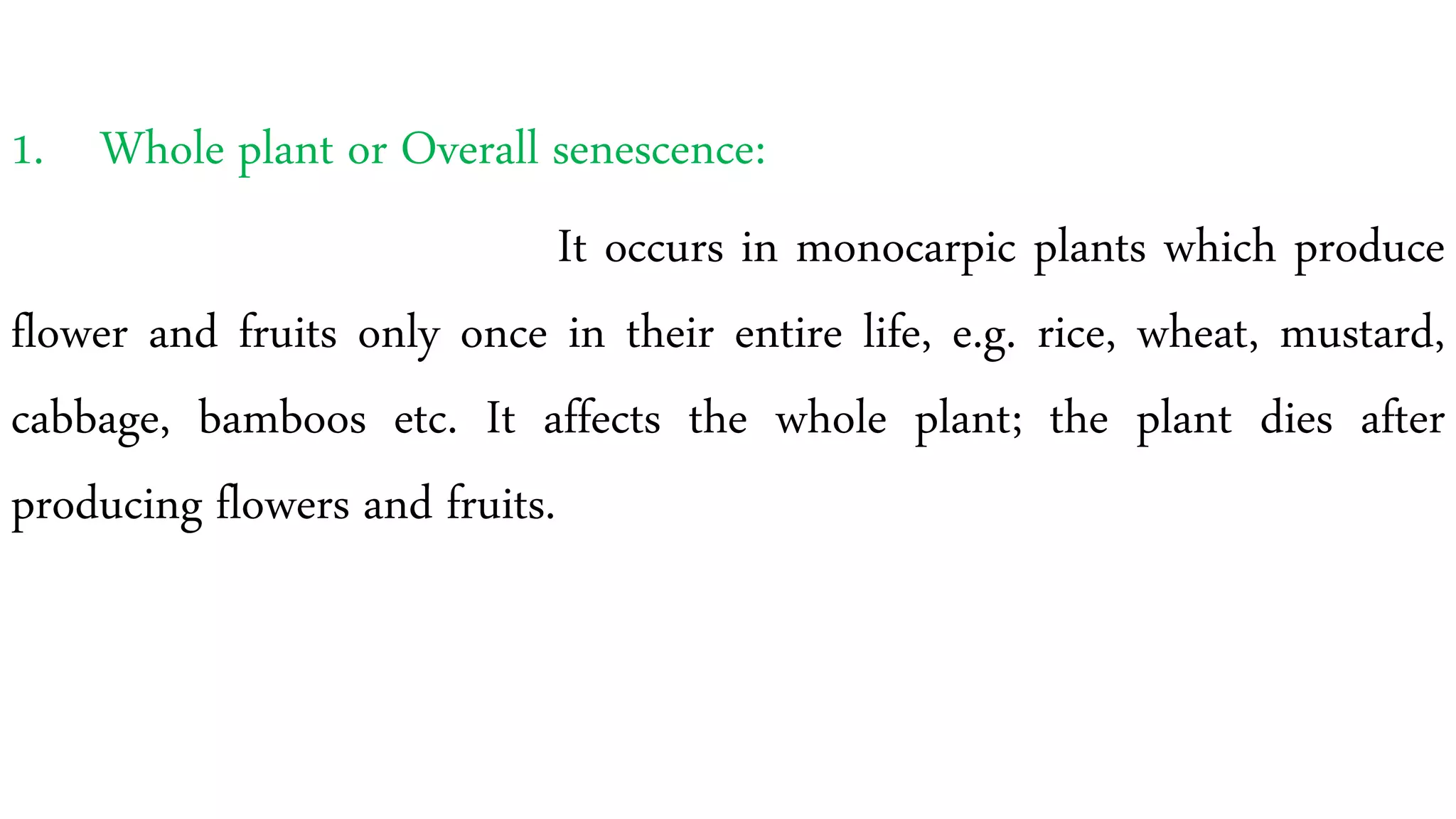 Physiology of Senescence and Abscission | PPTX