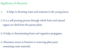 Physiology of Senescence and Abscission | PPTX