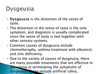 Physiology Taste and Smell | PPT