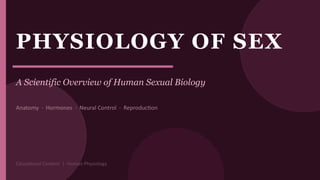 An Scientific Overview Of Human Sex Differentiation Physiology Pptx