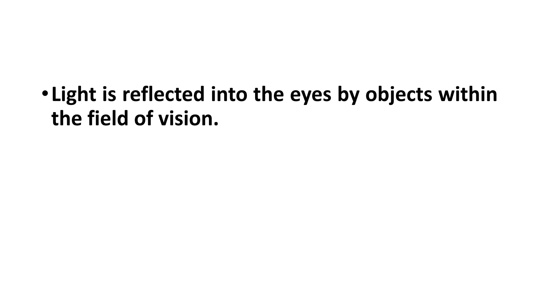 Physiology of sight and the eye | PPTX