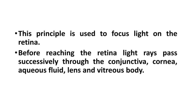 Physiology of sight and the eye | PPTX