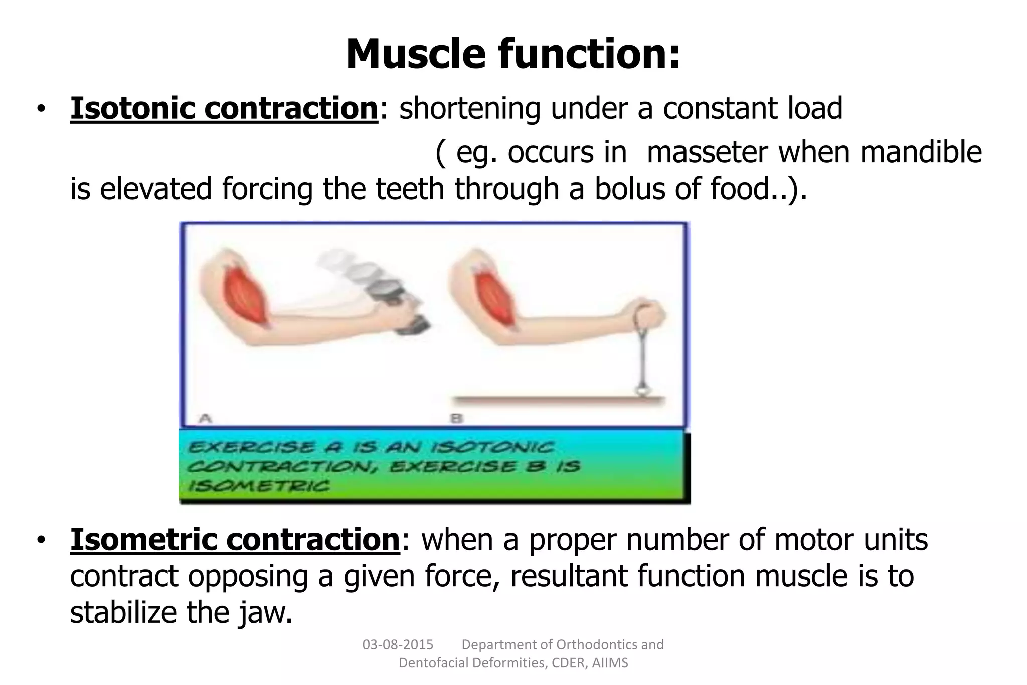 Physiology of skeletal muscle orthodontic considerations | PPTX