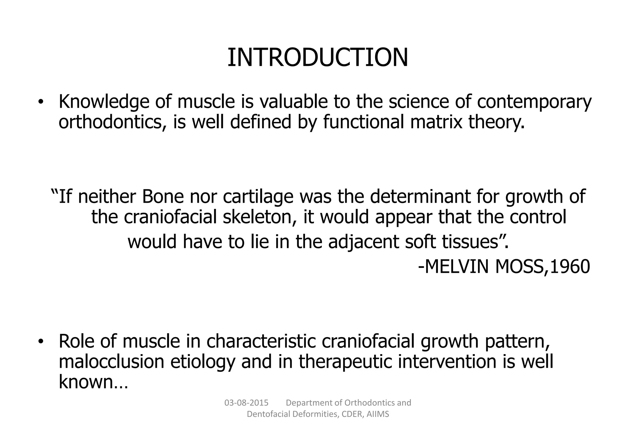 Physiology of skeletal muscle orthodontic considerations | PPTX