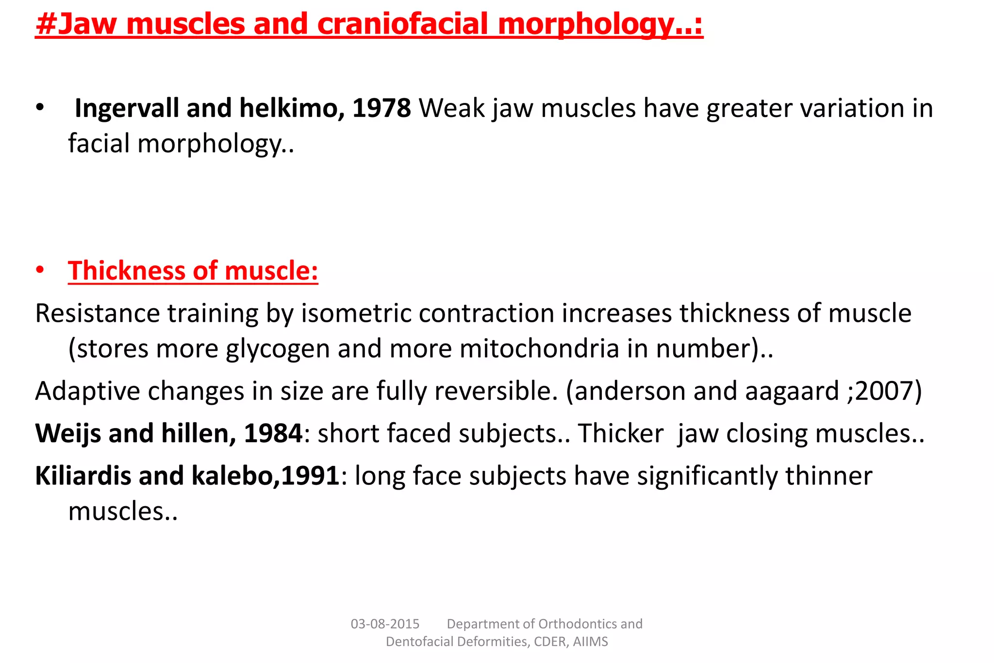 Physiology of skeletal muscle orthodontic considerations | PPTX