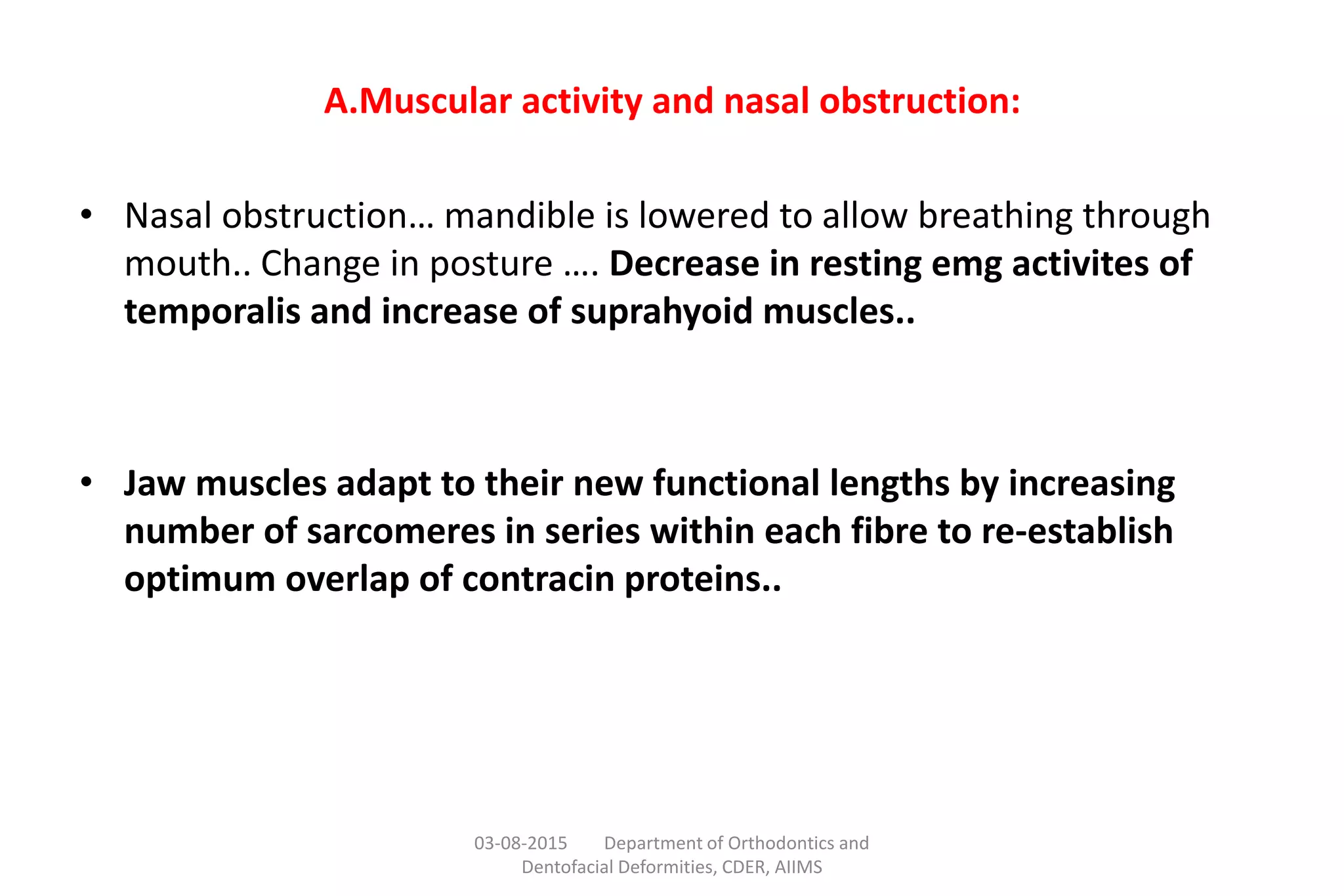 Physiology of skeletal muscle orthodontic considerations | PPTX