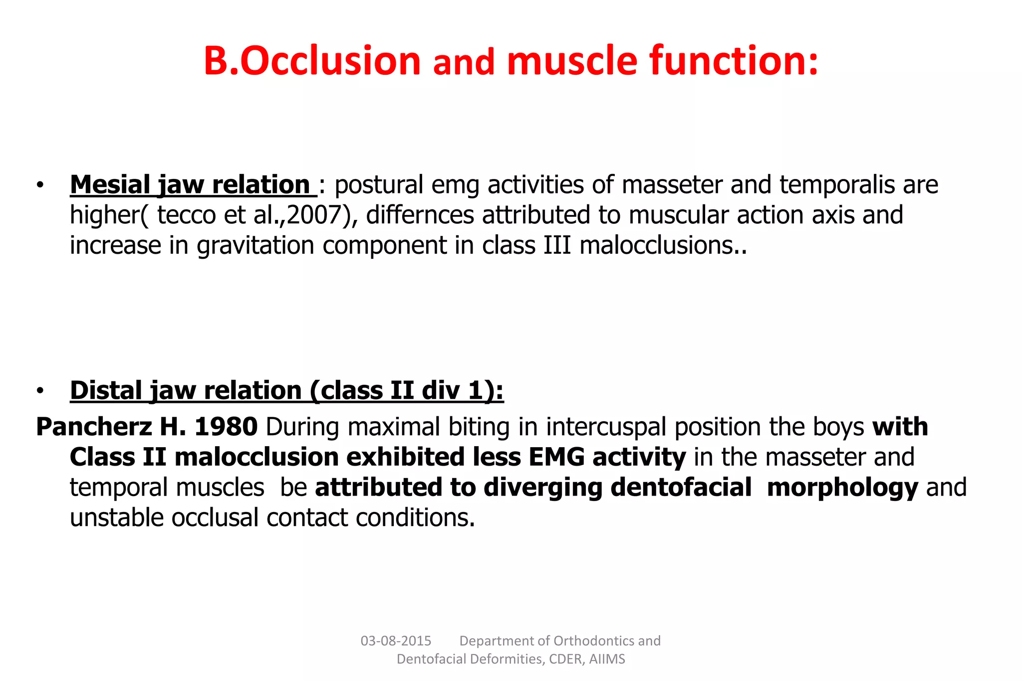 Physiology of skeletal muscle orthodontic considerations | PPTX