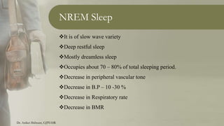 PHYSIOLOGY OF SLEEP & DREAMS | PPTX