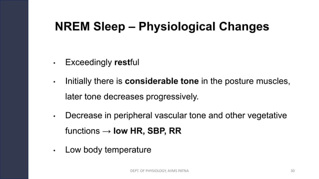 Physiology of sleep and polysomnography | PDF