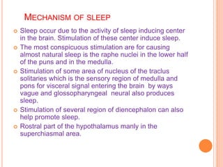Physiology of sleep by jimmy | PPTX