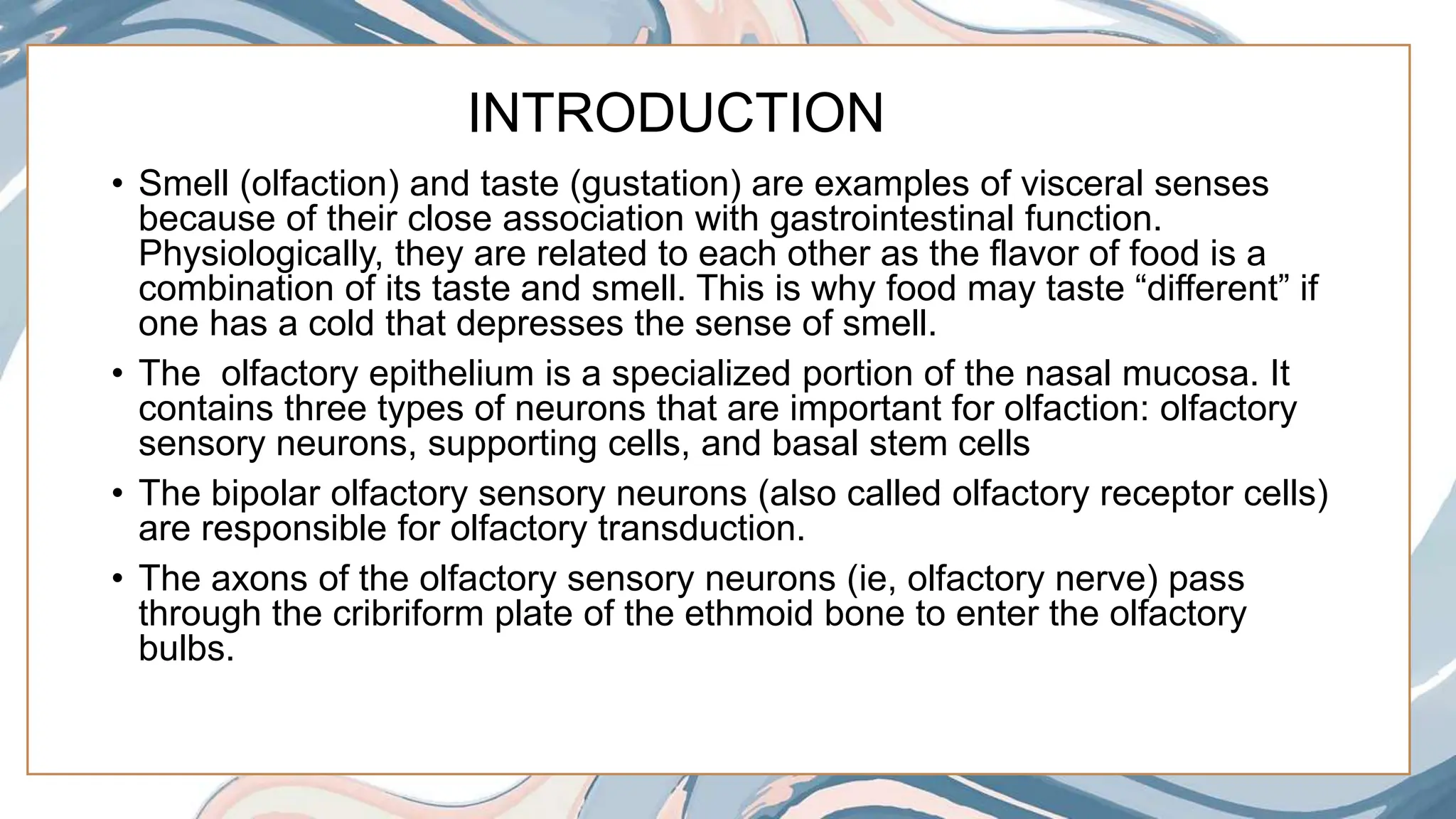 physiology of smell and applied aspects of smell | PPTX