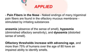 PHYSIOLOGY OF SMELL (1).pptx ... | PPTX