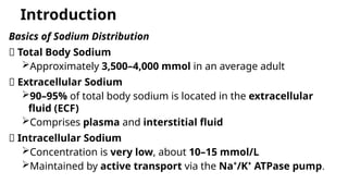 Physiology of Sodium Homeostasis – Causes & Management.pptx