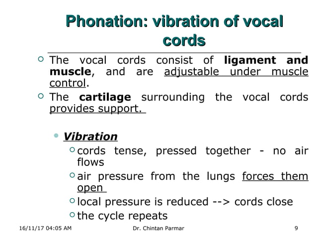 Physiology of speech | PPT | Ear, Nose and Throat Conditions | Diseases ...