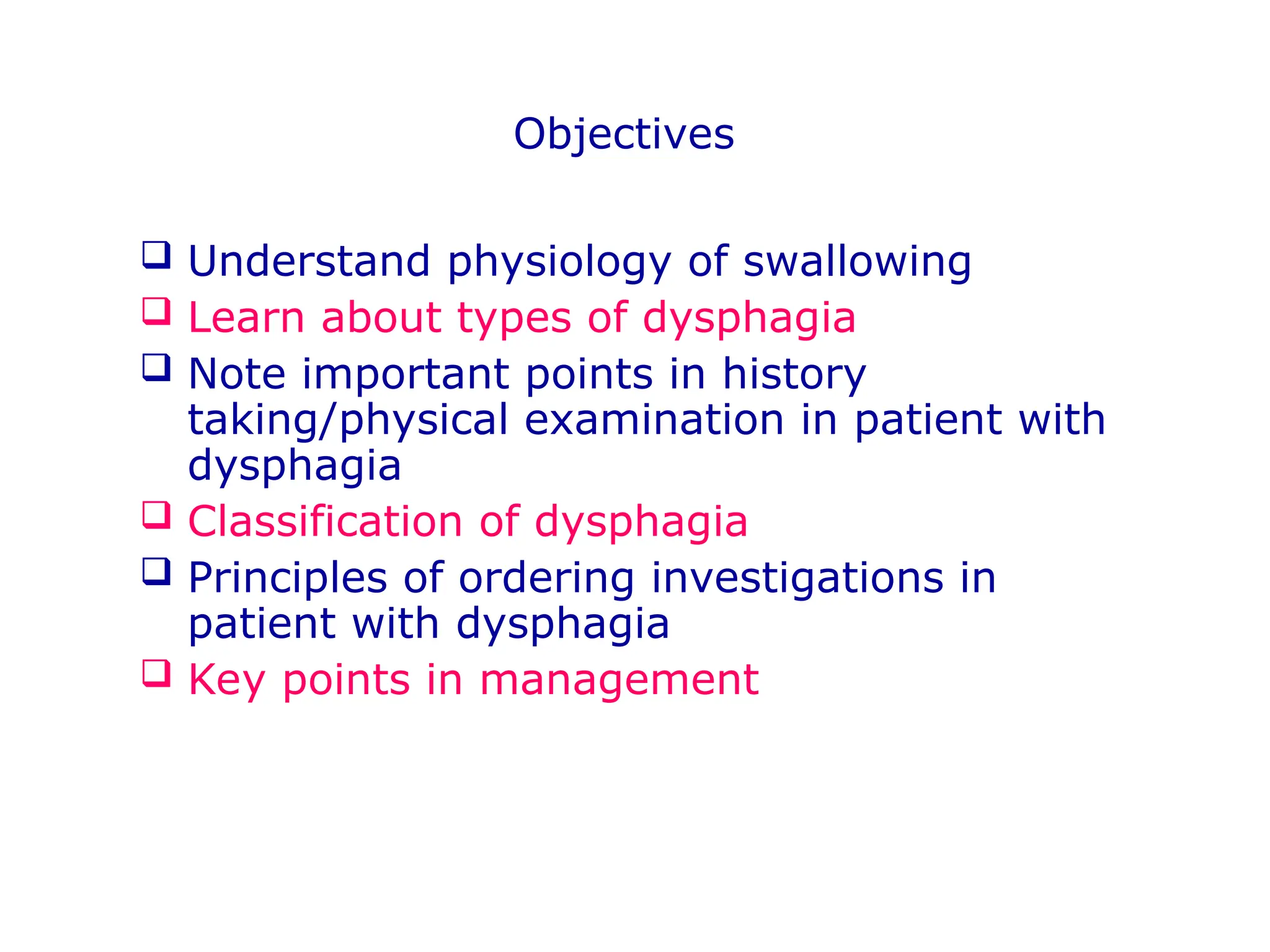 Understand Physiology of Swallowing and Learn about types of dysphagia ...
