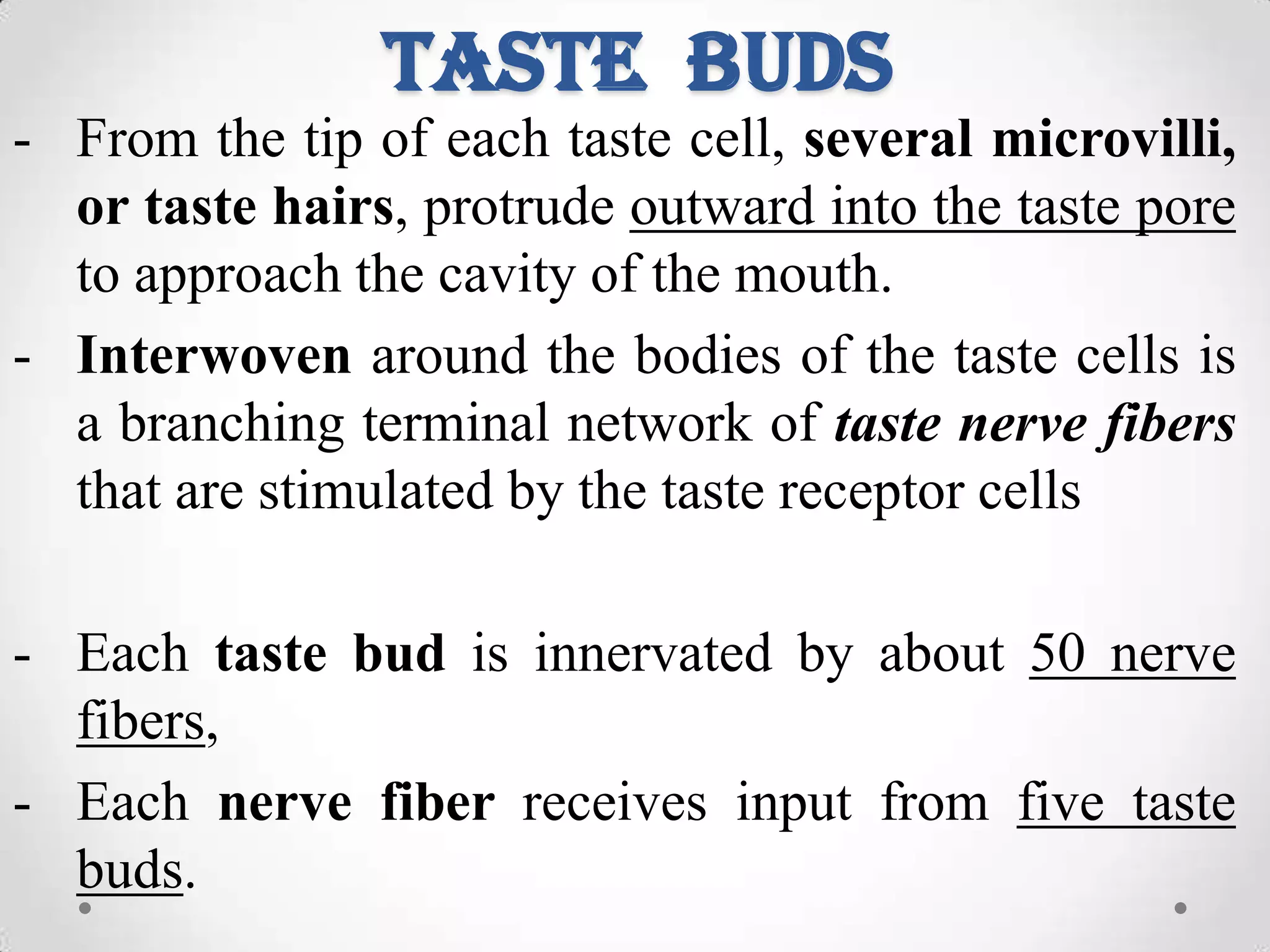Physiology of taste | PPTX