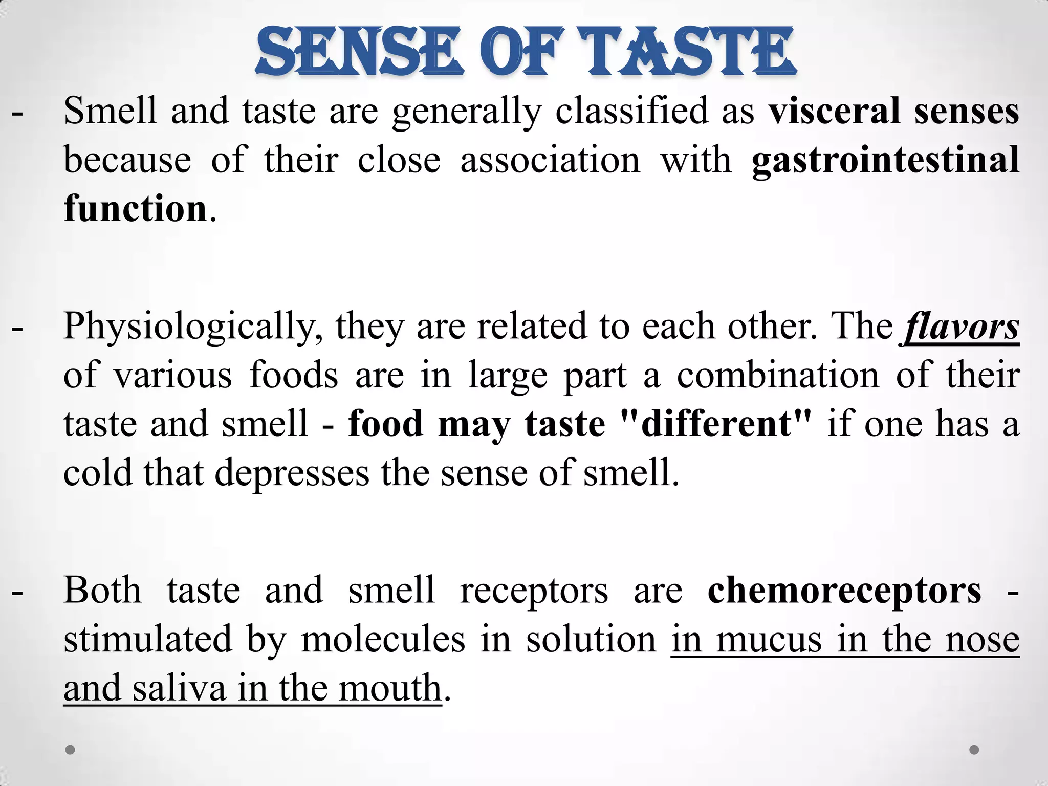 Physiology of taste | PPTX