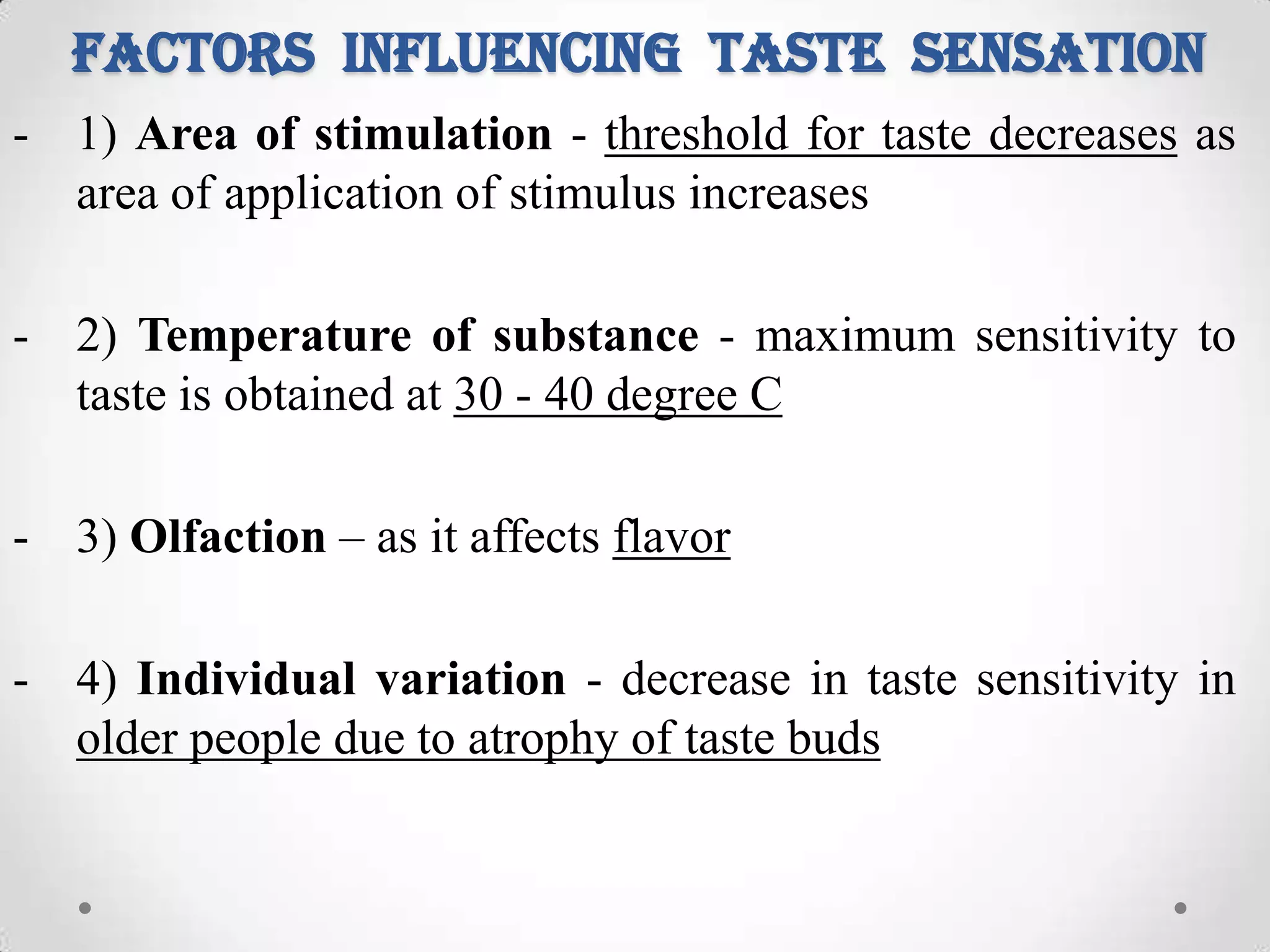 Physiology of taste | PPTX