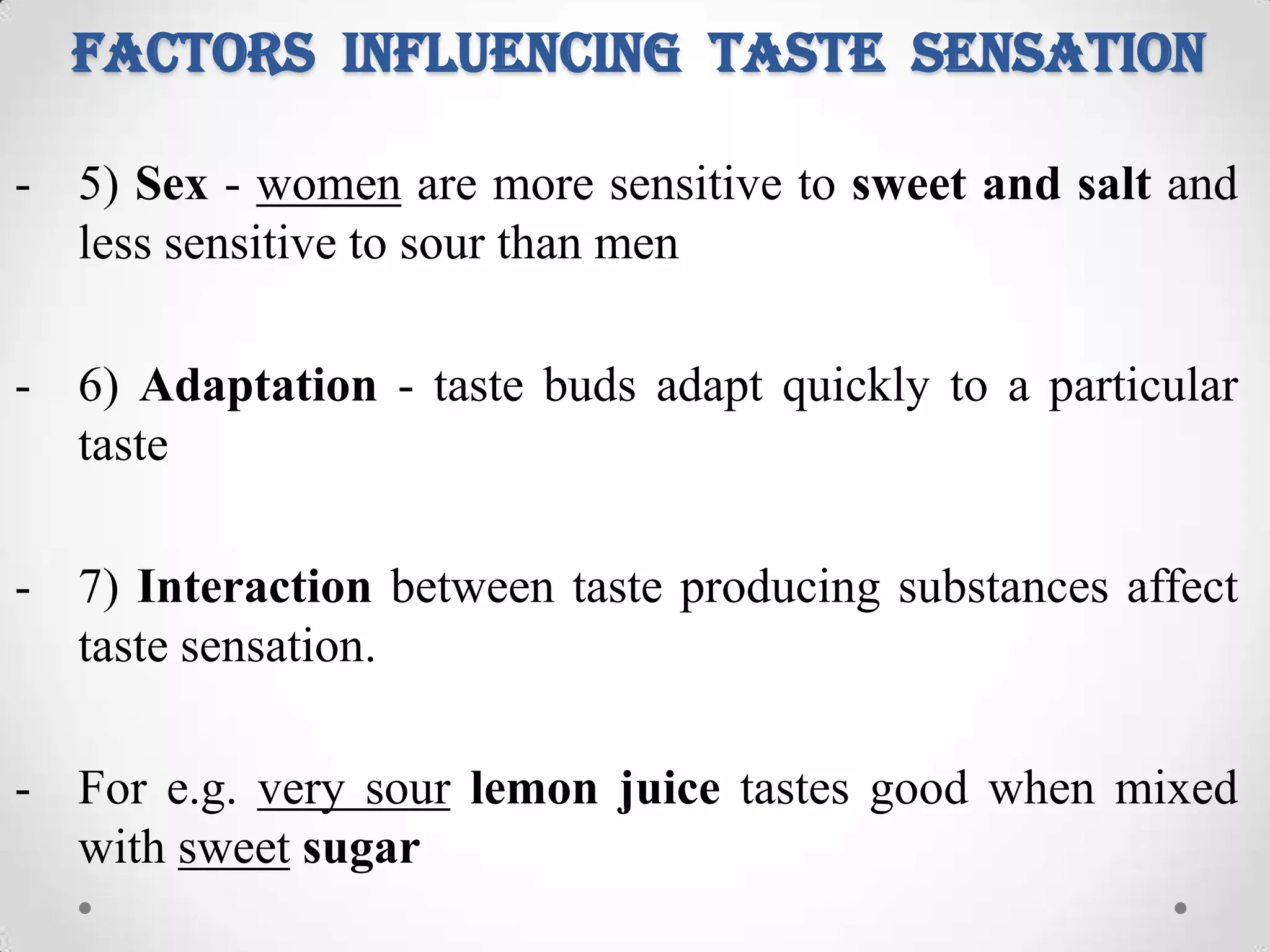 Physiology of taste | PPTX