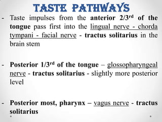 Physiology of taste | PPTX