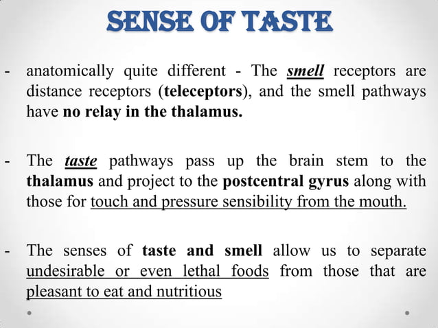 Physiology of taste | PPTX | Chemistry | Science