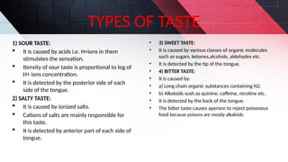 physiology of taste and smell by manahil mushtaq ..pptx