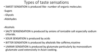 PHYSIOLOGY OF TASTE BDS 2nd year.pptx
