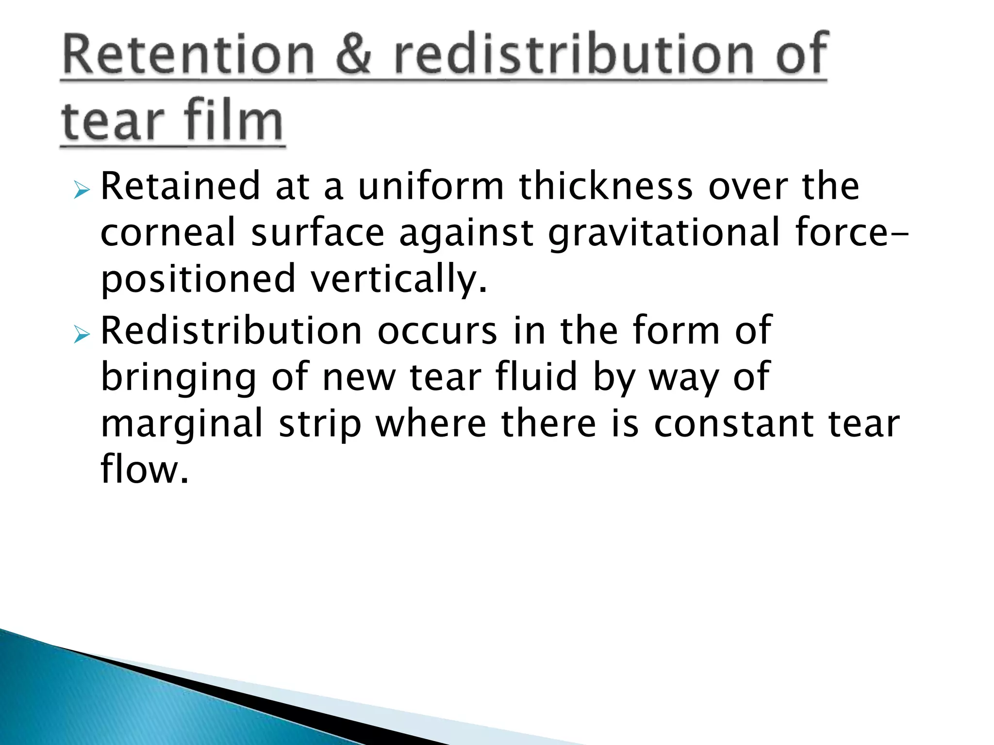Physiology of tear film & it’s drainage | PPTX
