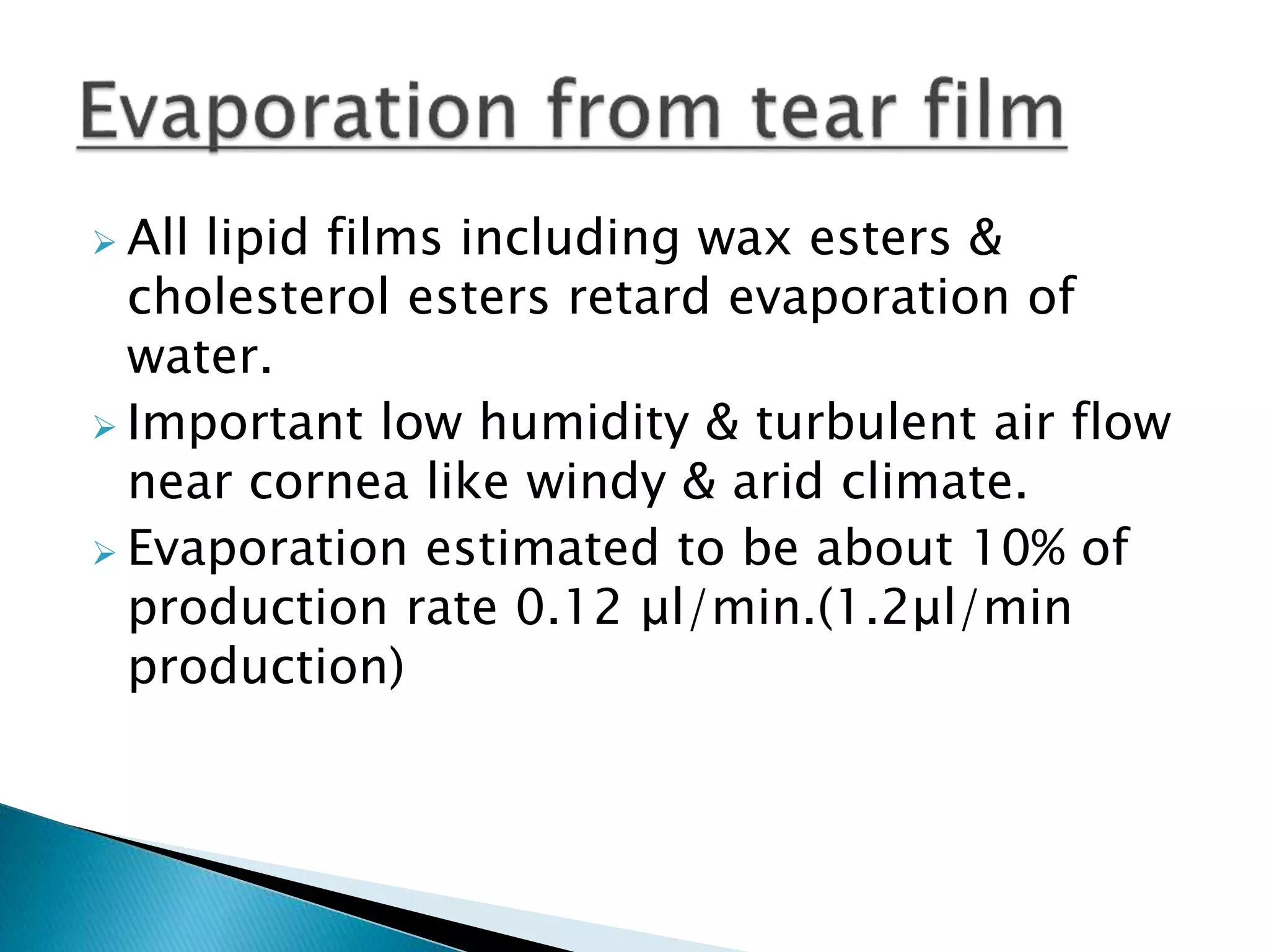 Physiology of tear film & it’s drainage | PPTX