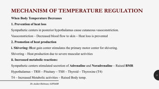 PHYSIOLOGY OF TEMPERATURE REGULATION | PPTX