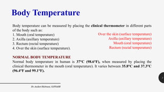 PHYSIOLOGY OF TEMPERATURE REGULATION | PPTX