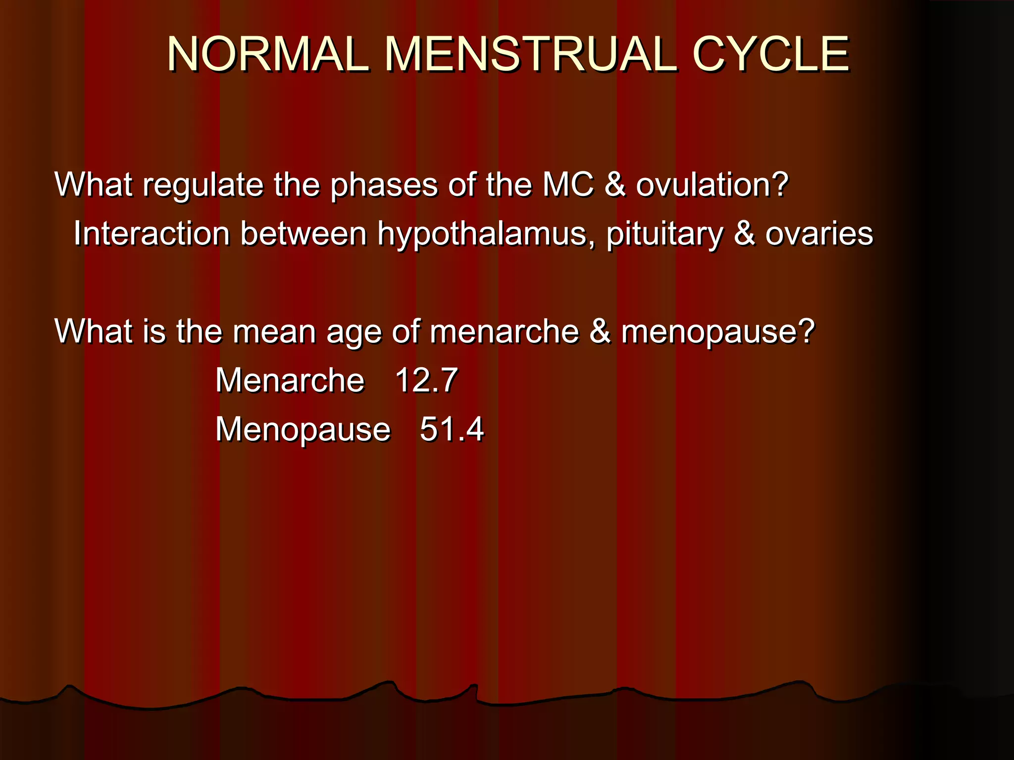 Physiology of The Menstrual Cycle | PPT