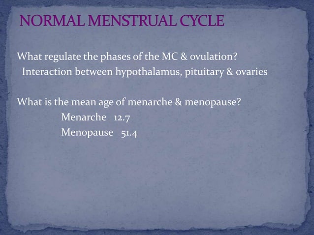 Physiology of the menstrual cycle | PPTX | Infertility | Reproductive ...
