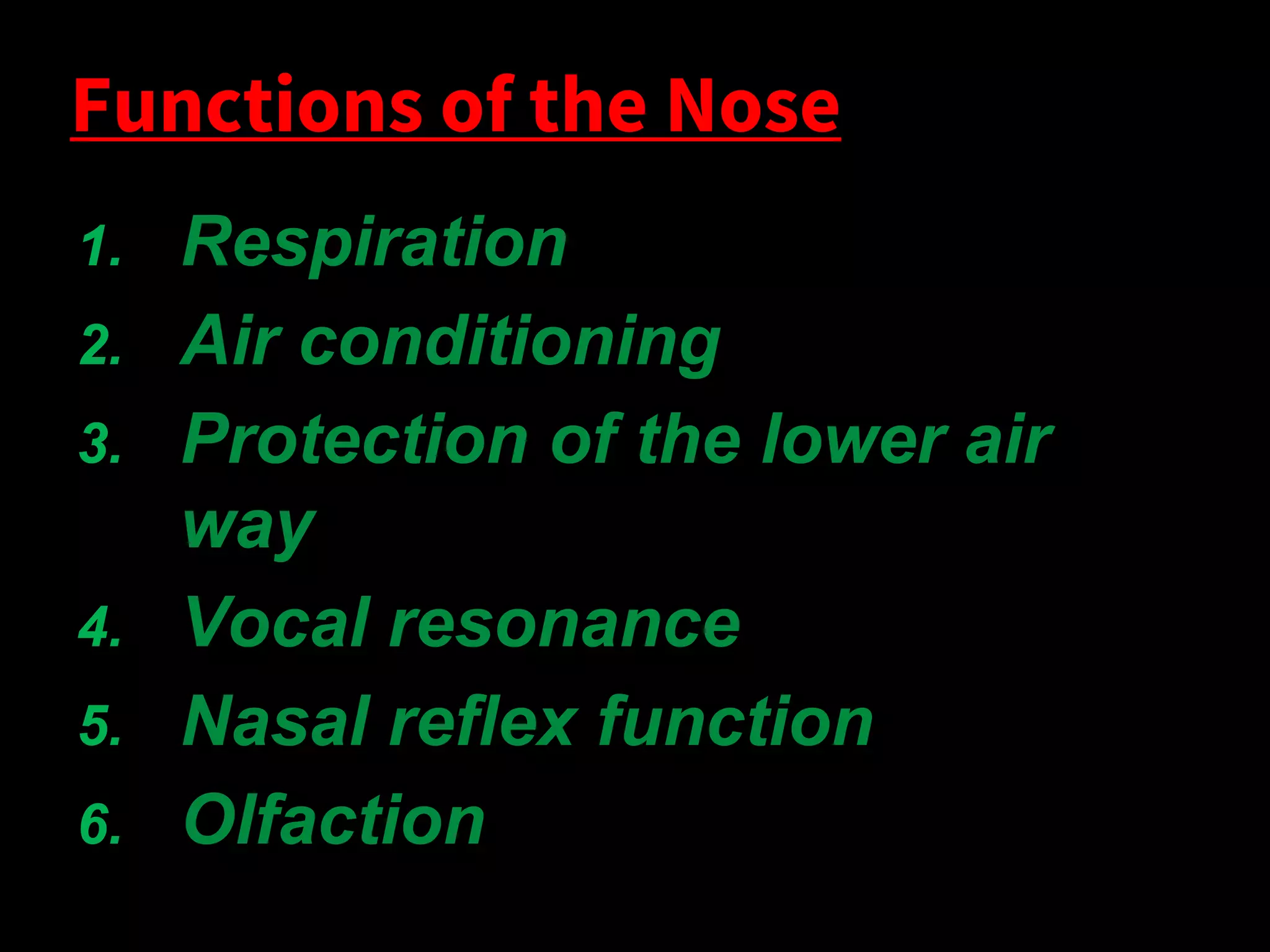 Physiology of the nose | PPTX