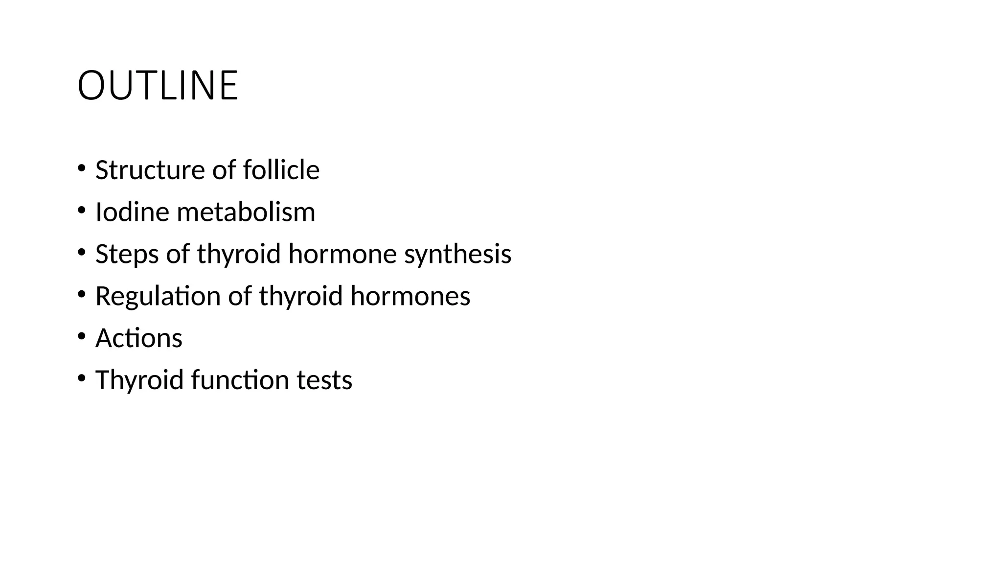 PHYSIOLOGY OF THYROID Hormones synthesis and regulation | PPT