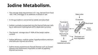 PHYSIOLOGY OF THYROID Hormones synthesis and regulation | PPTX