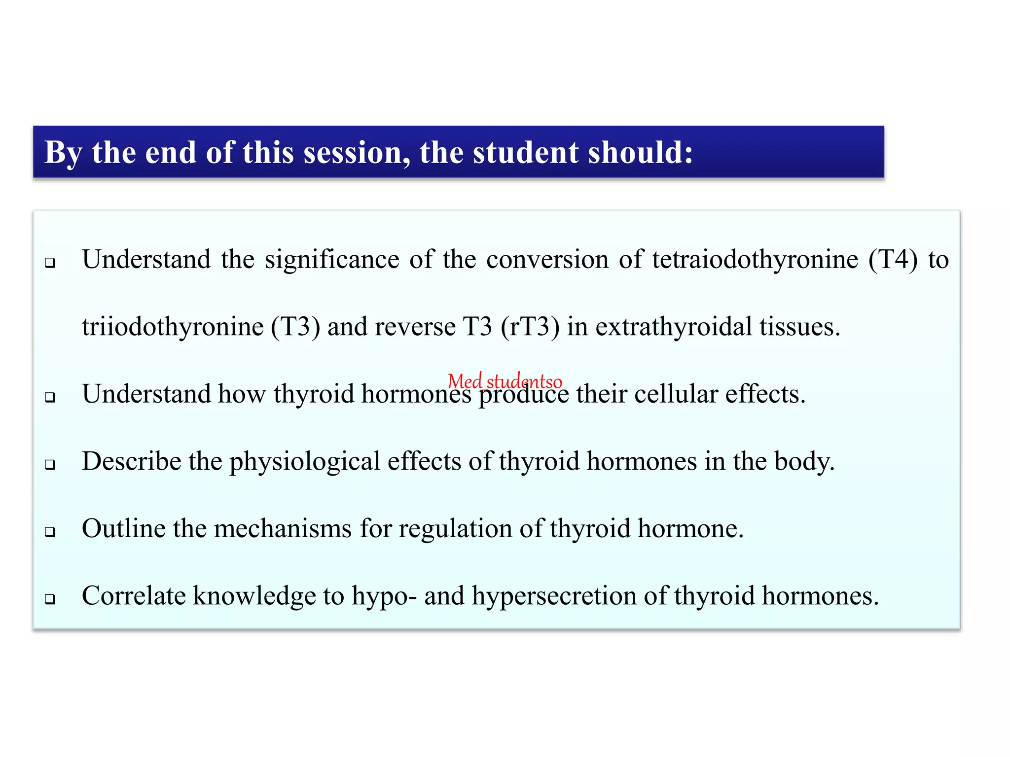 Physiology of thyroid hormones | PPT