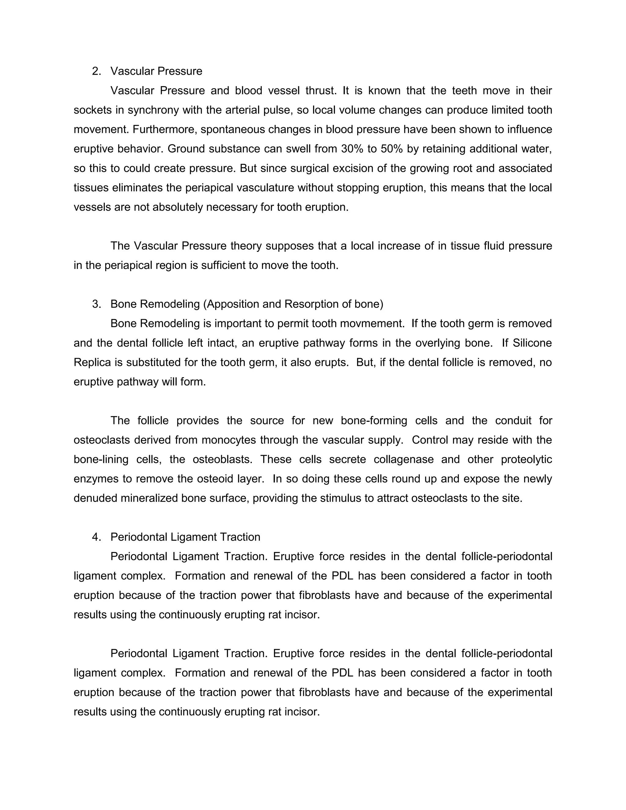 Physiology of tooth eruption | DOCX