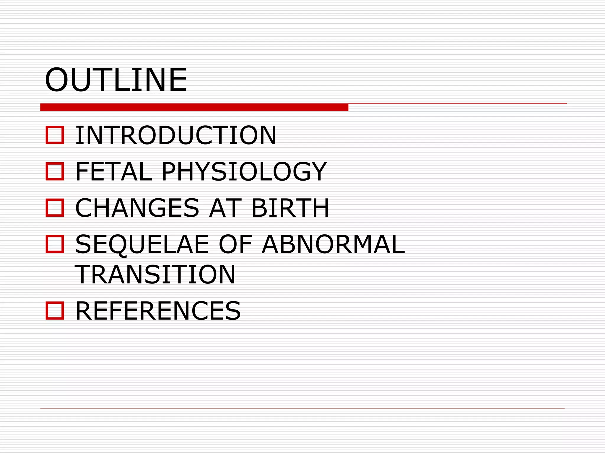 Physiology of transition | PDF