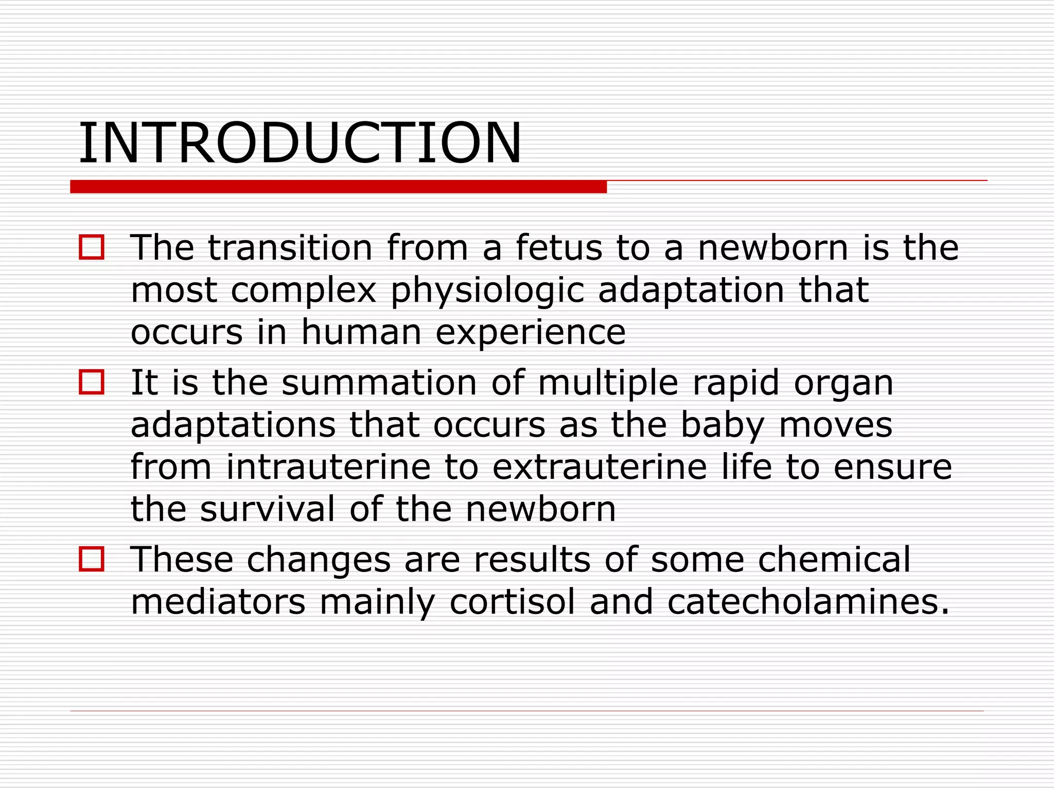 Physiology of transition | PDF
