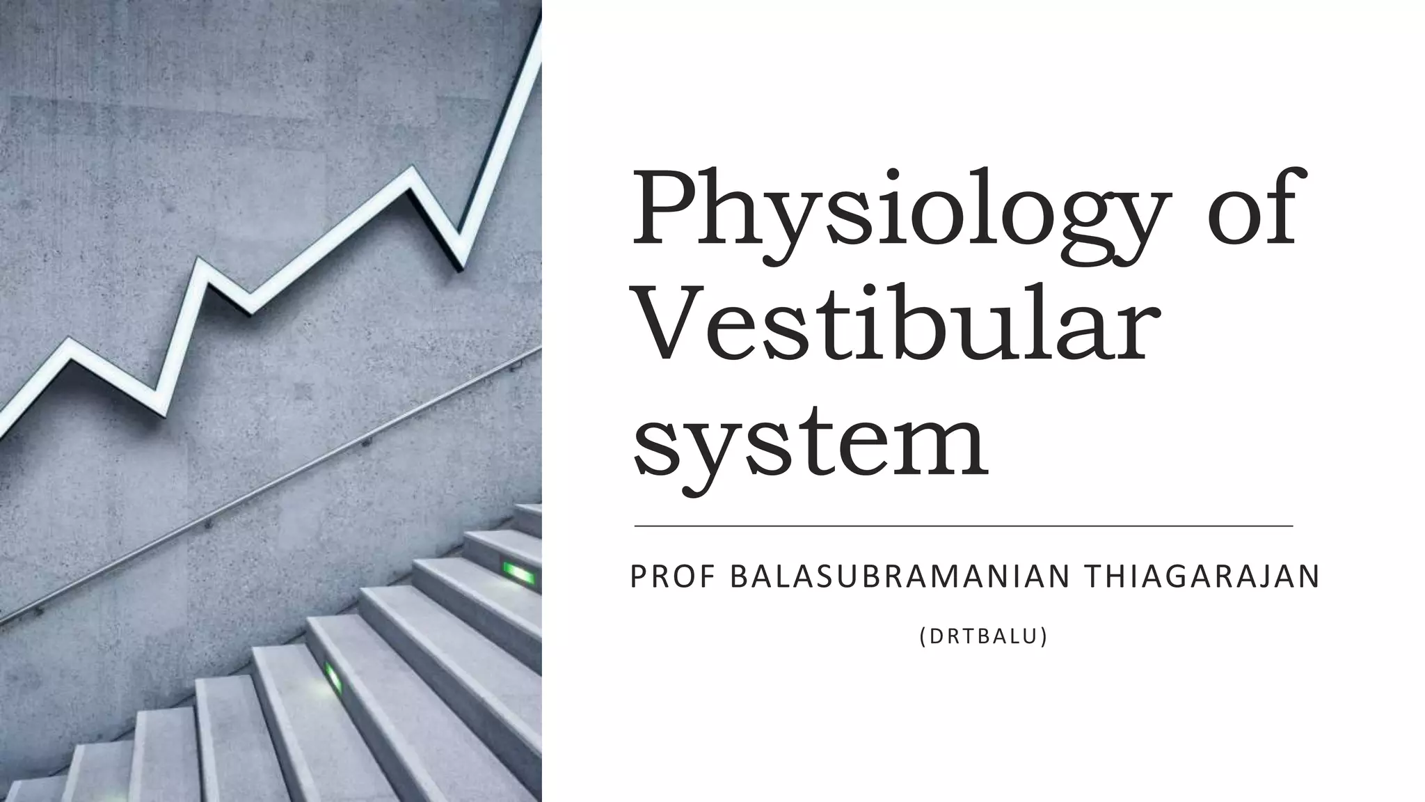 Physiology of vestibular system | PPTX